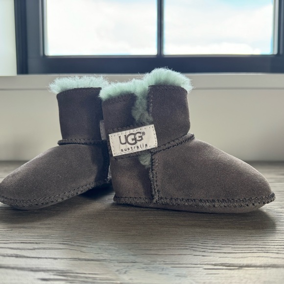UGG | Shoes | Ugg Baby Boots Grey Shearling Size Us S Uk 2 | Poshmark